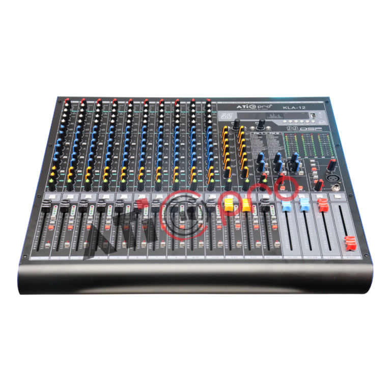 12 Channel Live Mixer With 2 Aux Model AT12 - Audio Mixers