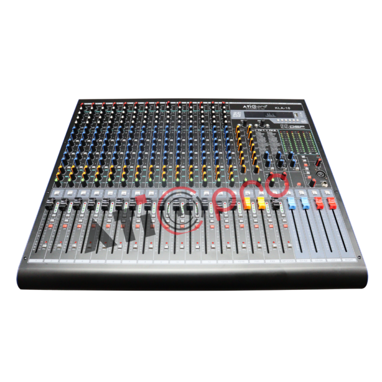 12 Channel Live Mixer With 2 Aux Model AT12 - Audio Mixers