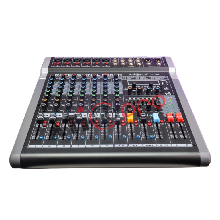 8 Channel Live Mixer With 2AUX + 2GROUP Model UT 8 - Audio Mixers